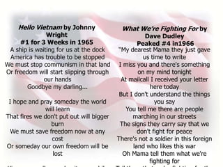 Music’s influence on perceptions during the vietnam war | PPTX