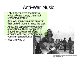 Music’s influence on perceptions during the vietnam war | PPTX