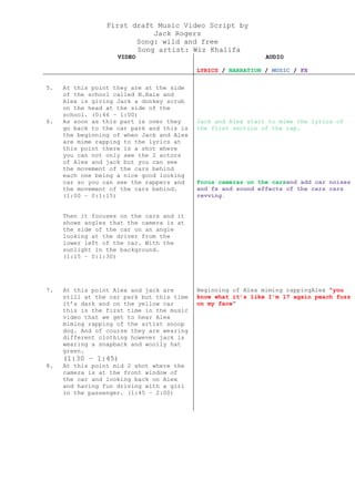 Music skript draft | DOCX | Music Video | Genres