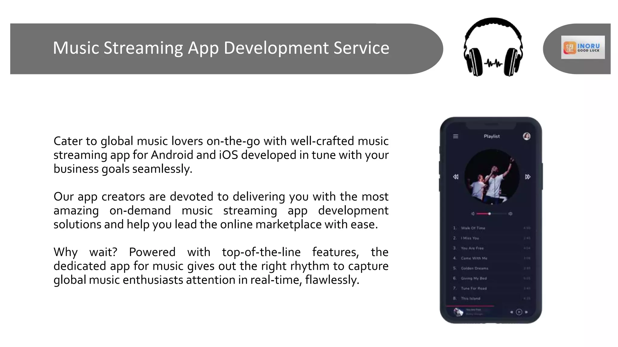 Music streaming app development | PPT