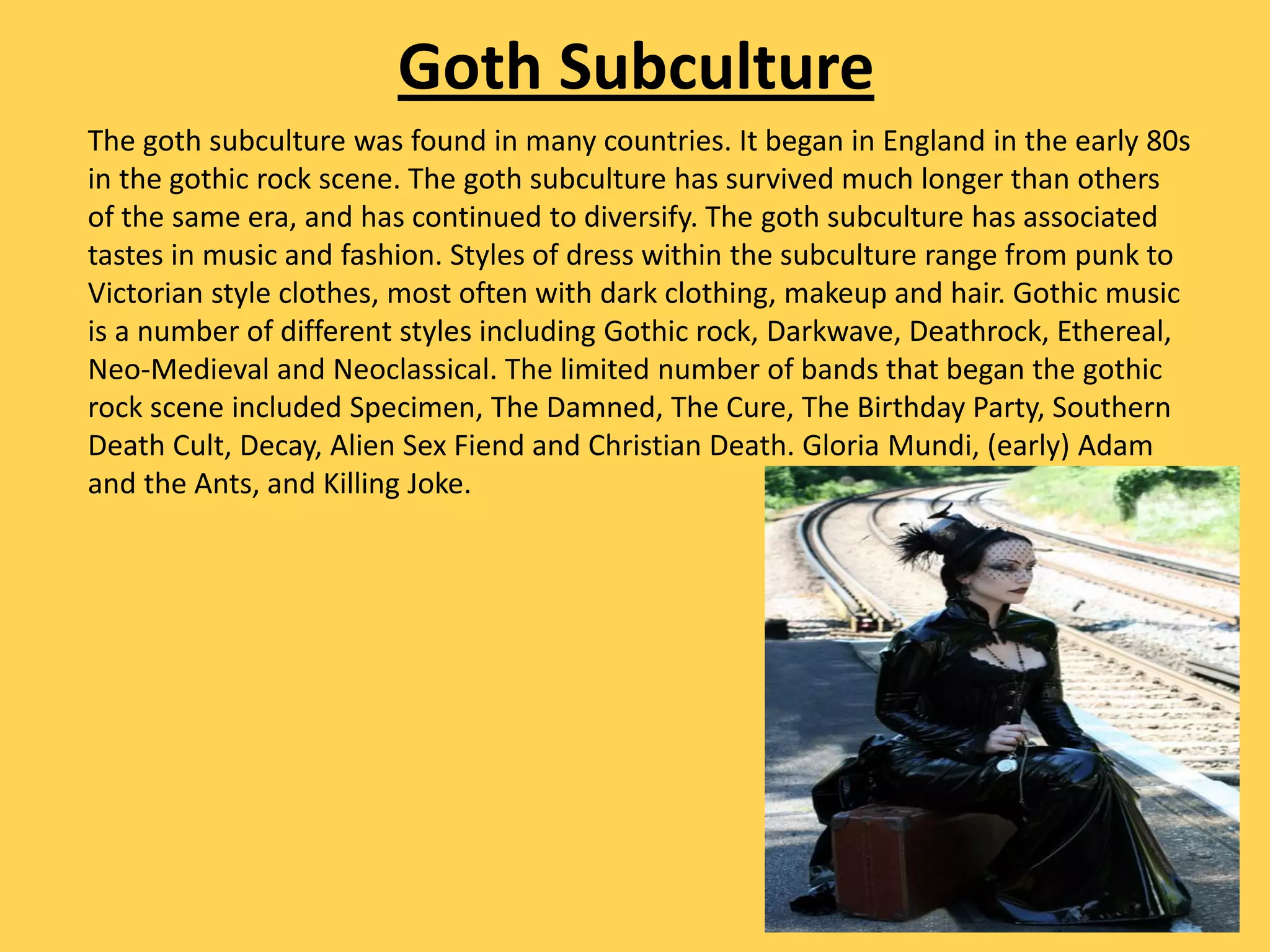 Music subcultures 2 | PDF