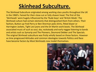 Music subcultures 2 | PDF
