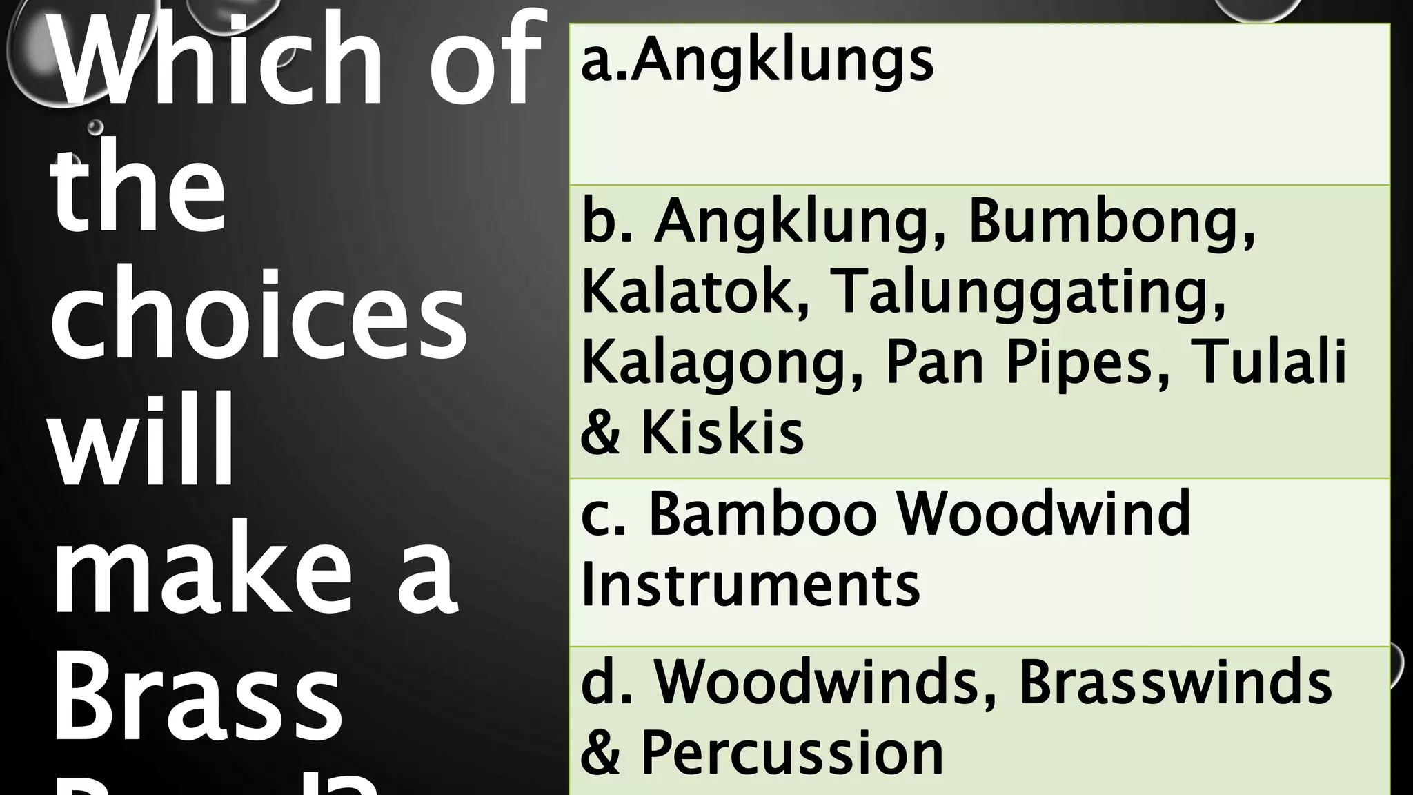SUMMATIVE TEST IN MUSIC 1ST QUARTER | PPTX