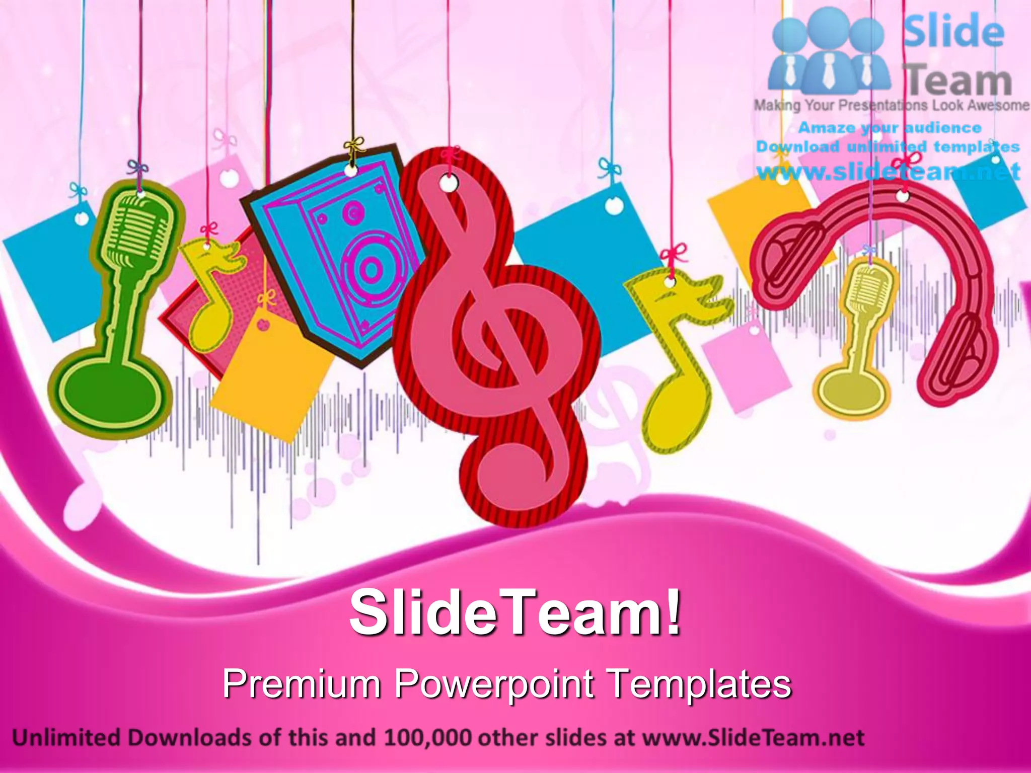 Music symbol power point templates themes and backgrounds graphic ...