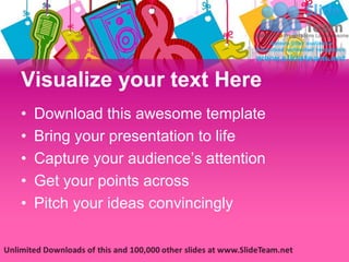 Music symbol power point templates themes and backgrounds graphic ...