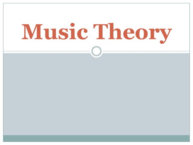 Music theory | PPT
