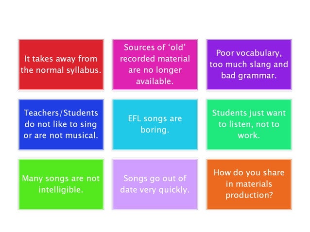 Theory Behind Using Music to Teach English as a Second Language | PPT