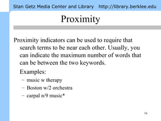 Music Therapy Bi Fall 2005 | PPT