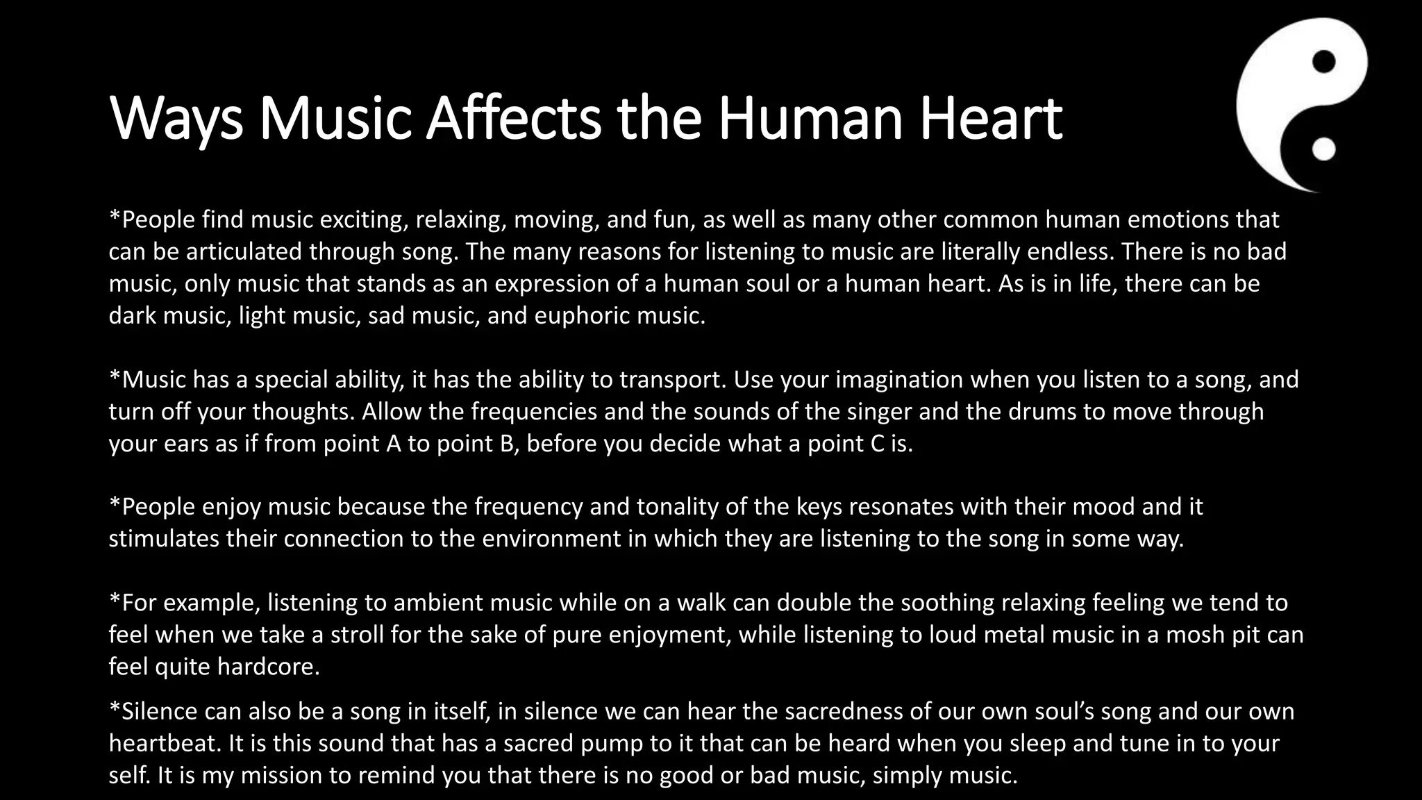 How Music Affects the Body | PPTX