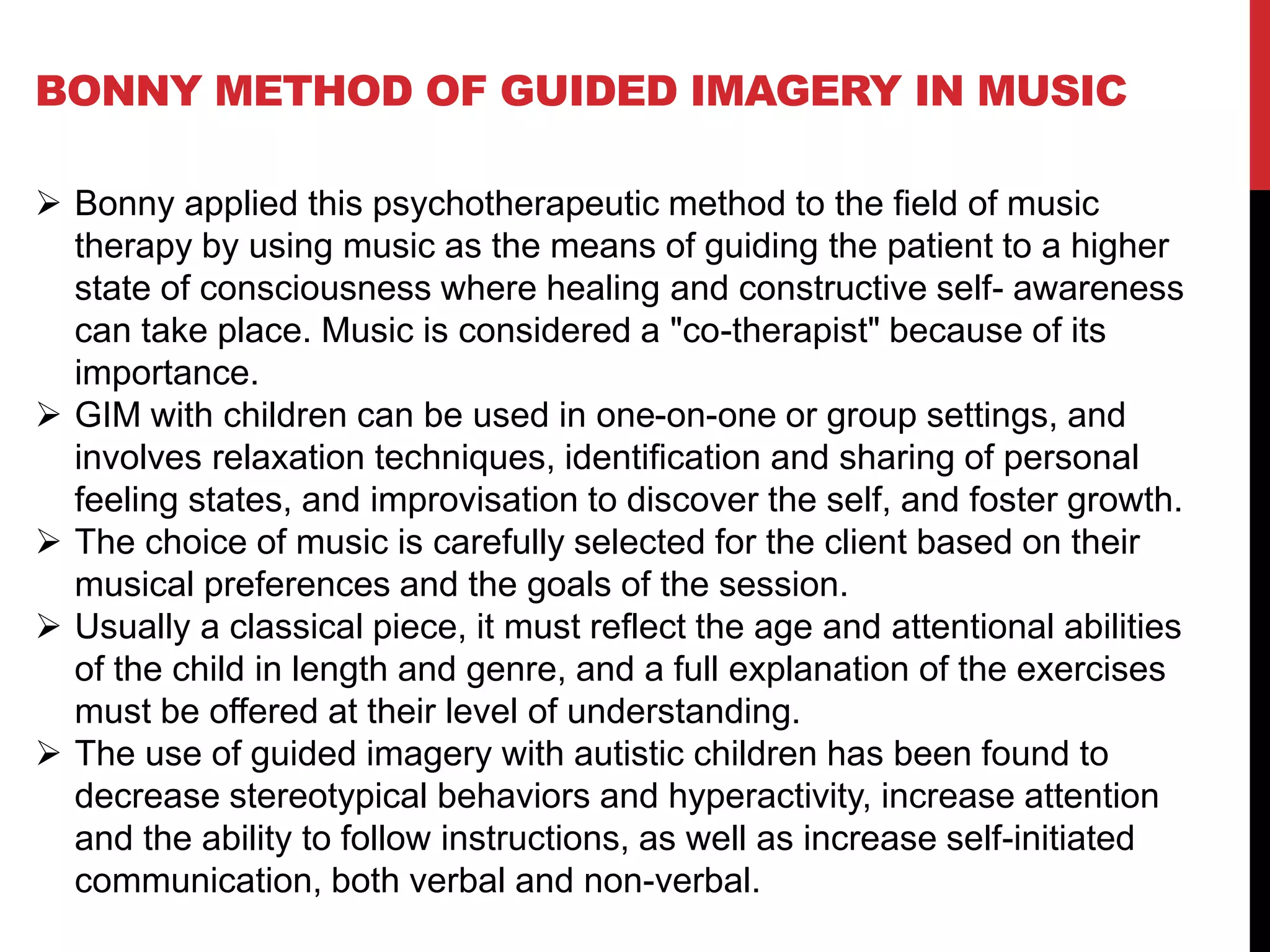Music therapy for behaviotal disorder | PPTX