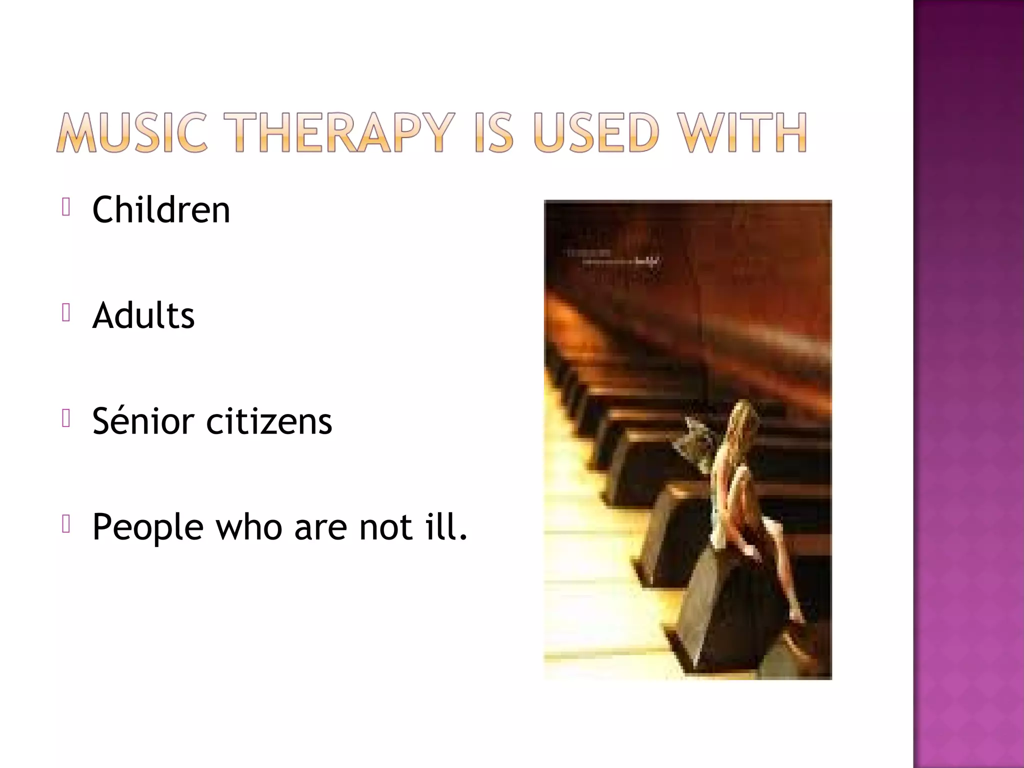 Music therapy ppt | PPT