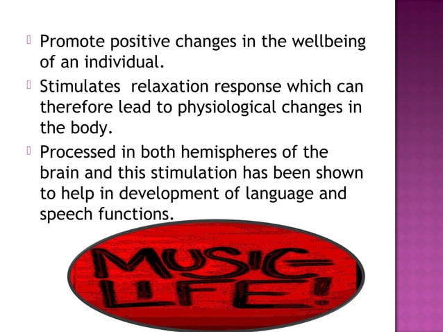 Music therapy ppt | PPT