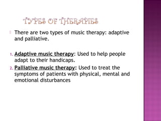 Music therapy ppt | PPT