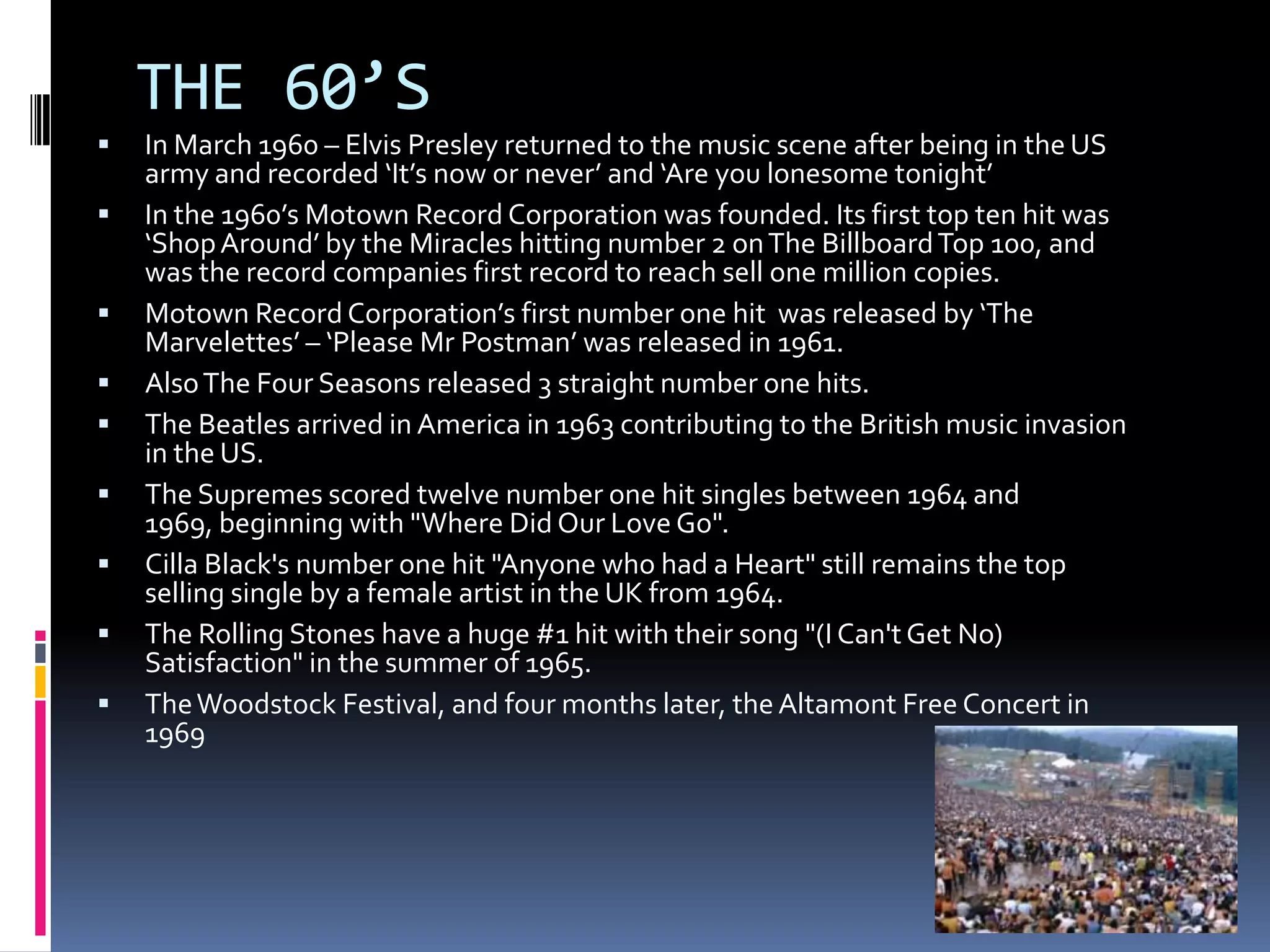 Music through the decades | PPTX