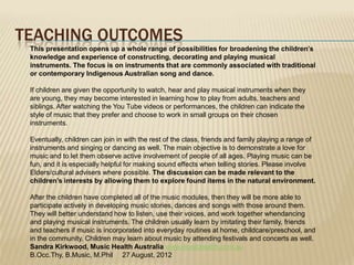 Playing Musical Instruments: Creating Music Stories | PPT