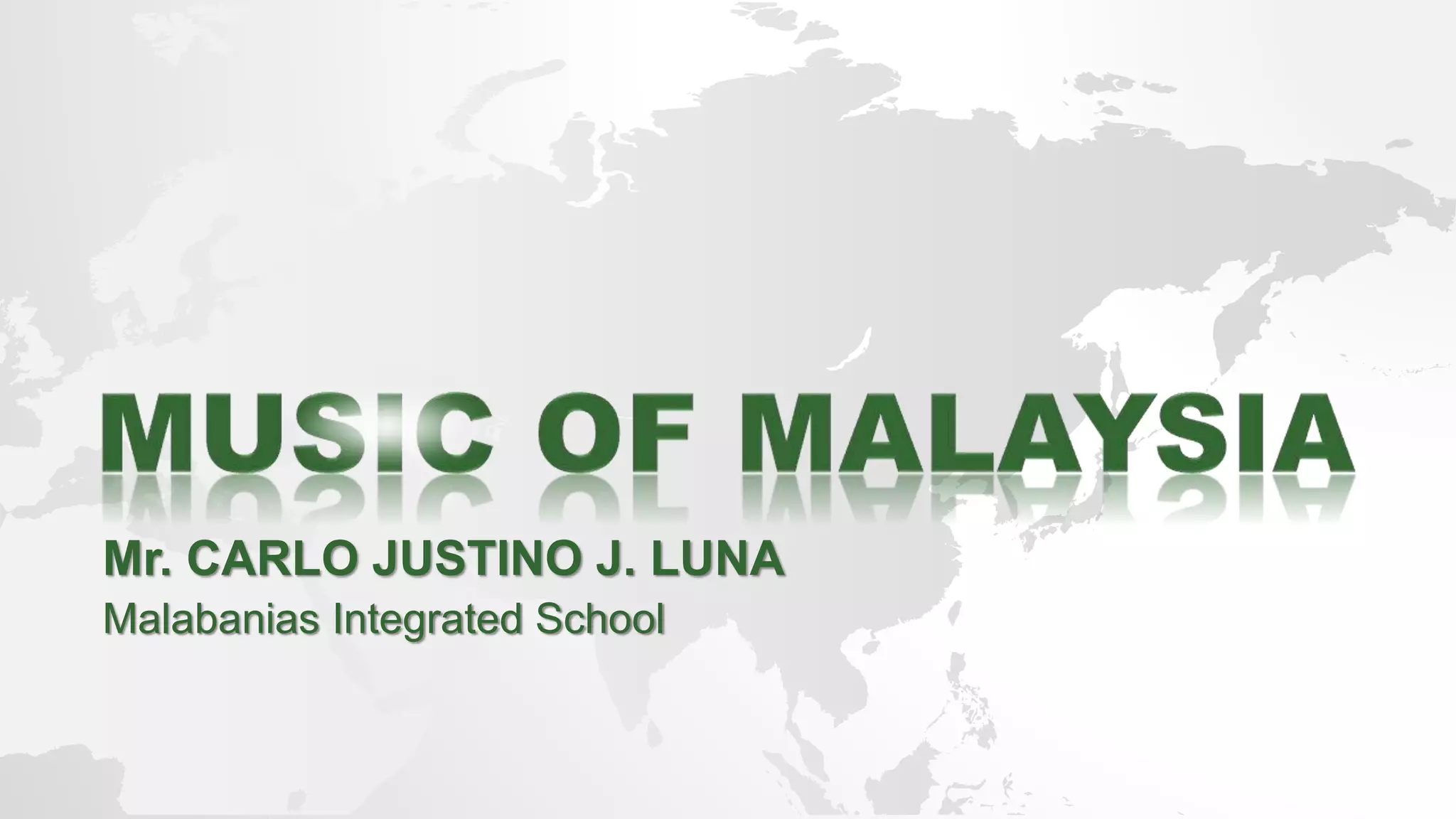 Malaysian Culture and Geography | PPT