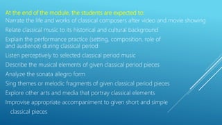 Music unit 2 ppt | PPTX | Classical Music | Music