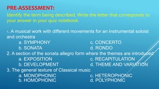 Music unit 2 ppt | PPTX | Classical Music | Music