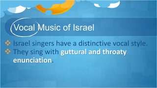 Music of Israel - MAPEH 8 (Music 3rd Quarter) | PPTX