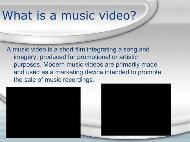 Music video | PPT
