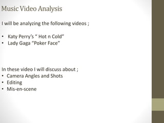 Music video analysis | PPTX