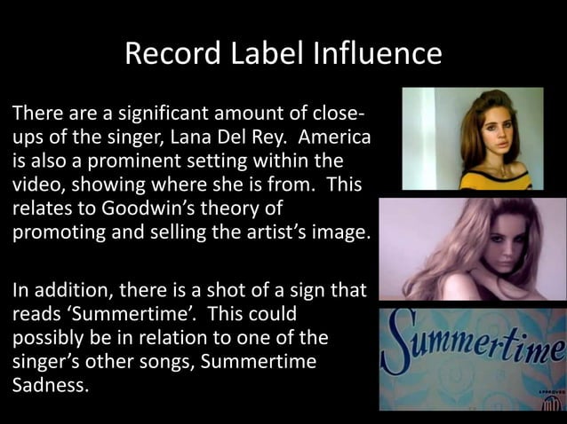 Music Video Analysis - Lana Del Rey | PPT