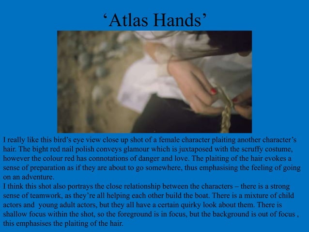 Music video Analysis 'Atlas Hands' | PPT