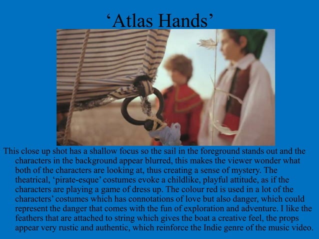Music video Analysis 'Atlas Hands' | PPT