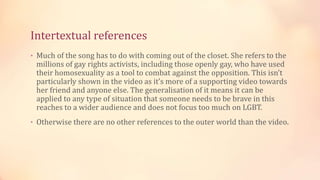 Music video analysis part 2 | PPT
