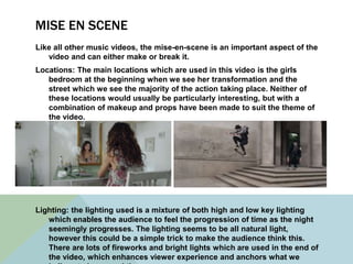 Music video analysis – prayer in c | PPTX