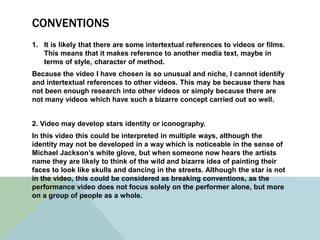 Music video analysis – prayer in c | PPTX