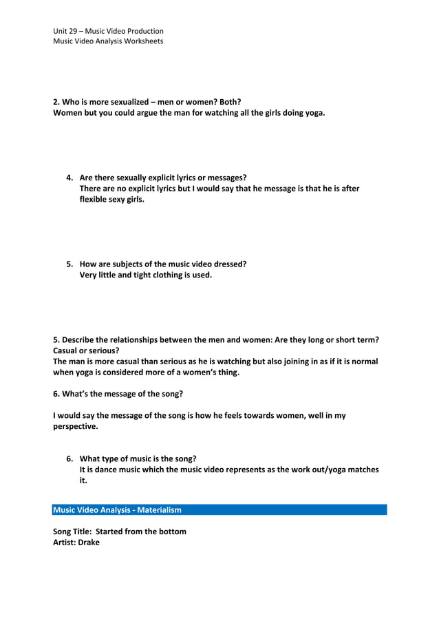 Music video analysis_worksheets_ms_word_version | DOCX