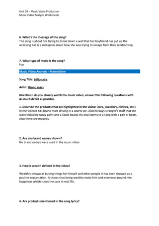 Music video analysis_worksheets_ms_word_version | PDF