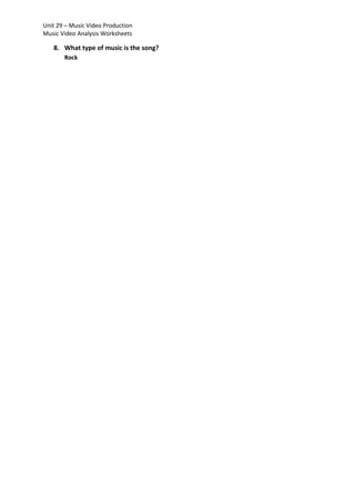 Music video analysis_worksheets_ms_word_version | PDF