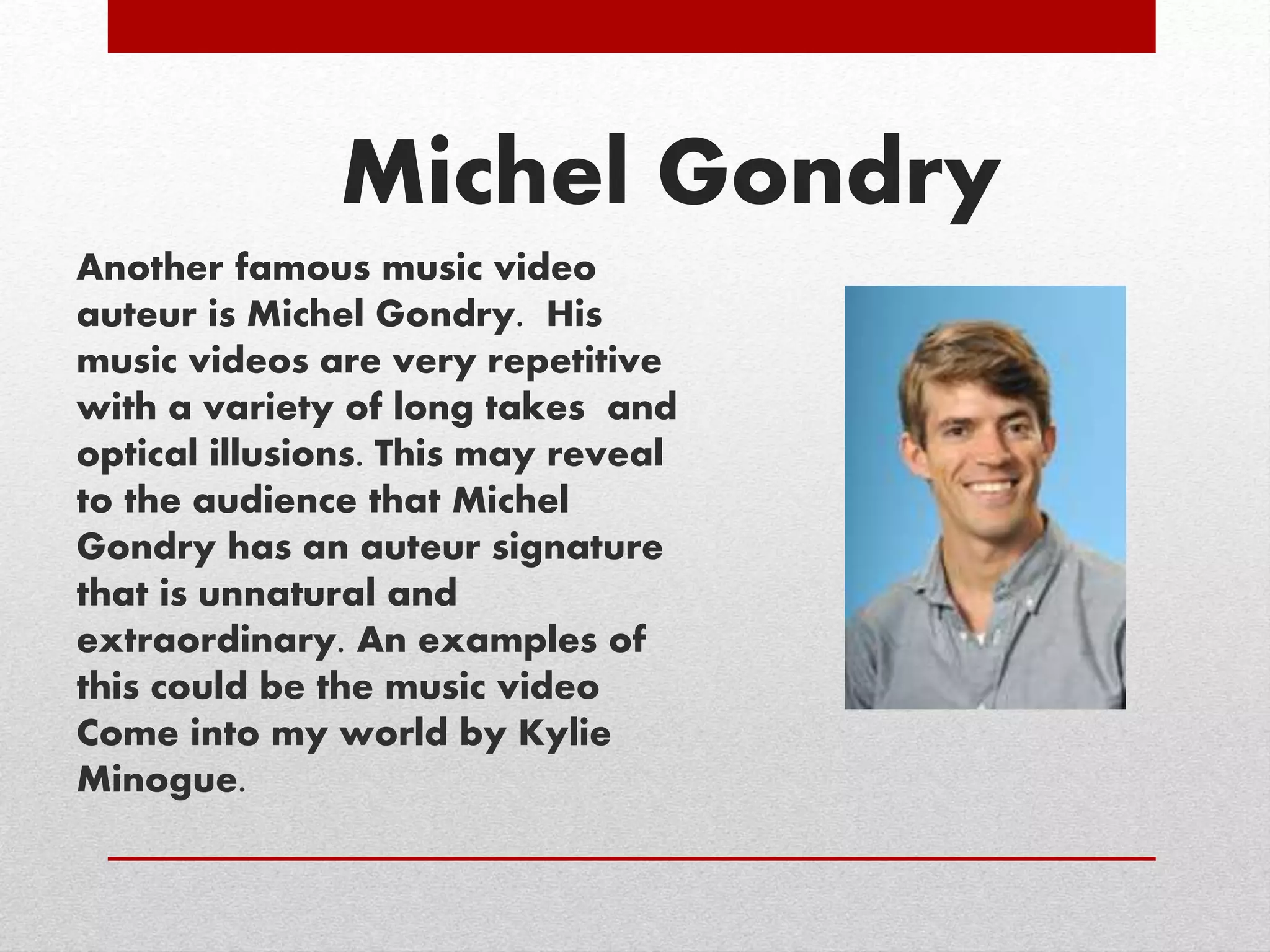 Music video auteurs | PPTX