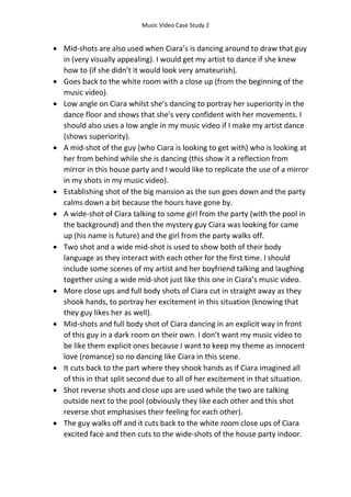 Music video case study 2 | PDF