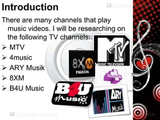 Music video channels | PPTX
