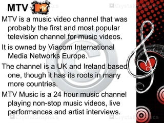 Music video channels | PPTX