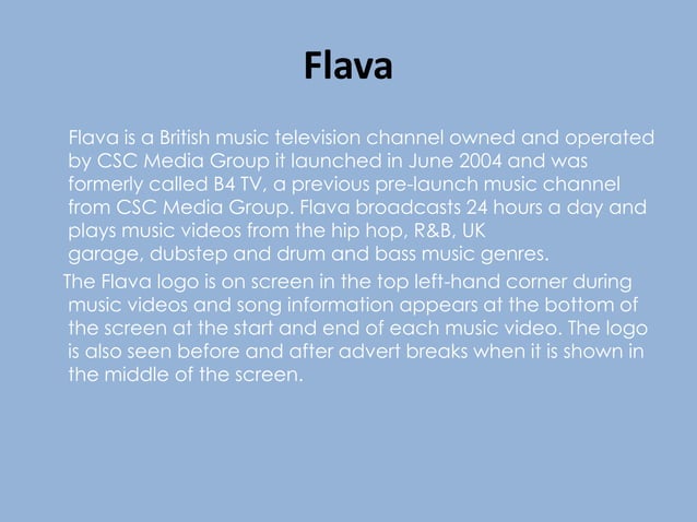 Music video channels | PPT