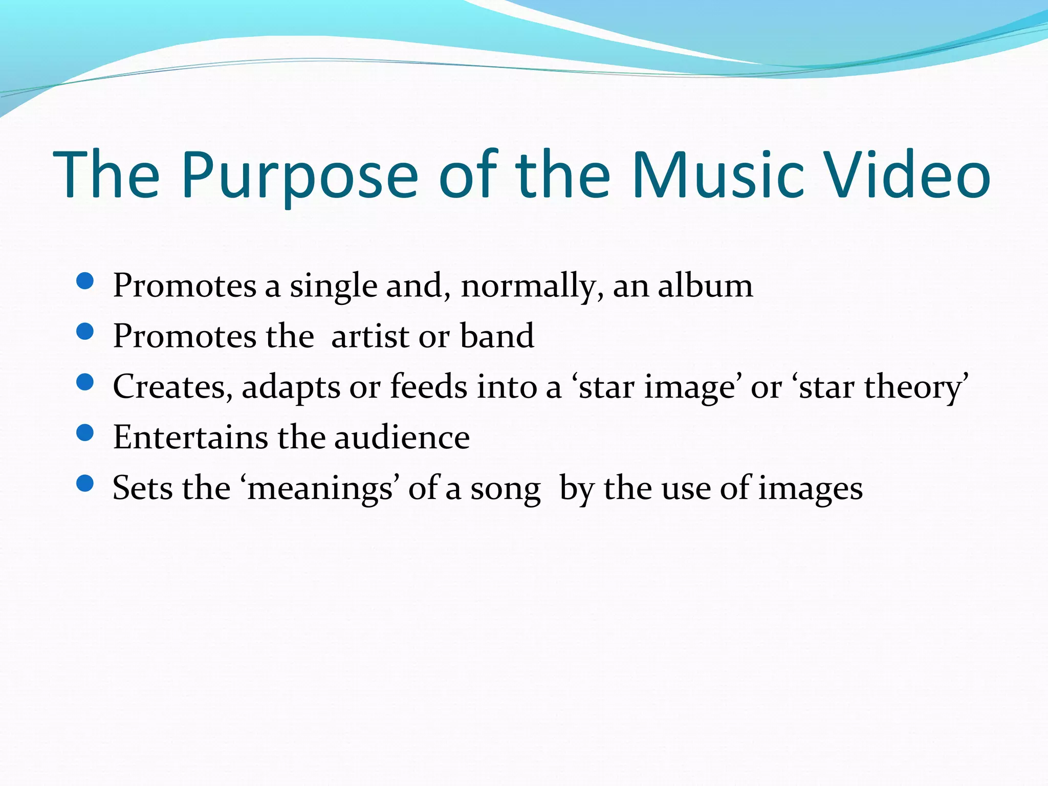 Music Video - Codes and Conventions | PPT