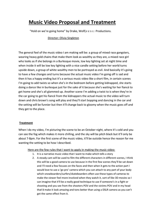 Music video concept | PDF
