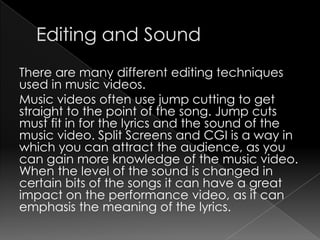 Music Video Concepts - Dana Summerfield | PPTX