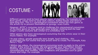 Music video conventions | PPTX