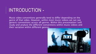 Music video conventions | PPTX