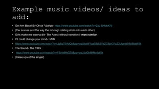 Music Video Coursework Inspiration and Ideas.pptx