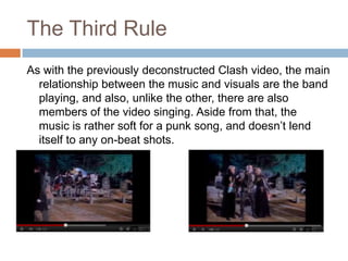 Music video deconstruction the ramones | PPTX | Music Video | Genres