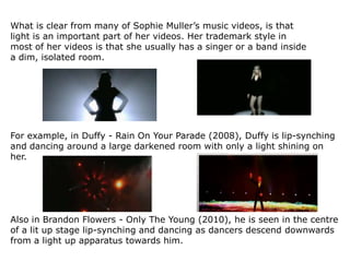 Music Video Director Analysis – Sophie Muller | PPTX