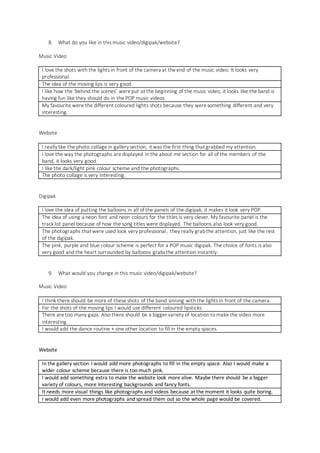 Rough Cut Feedback | PDF