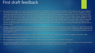 Music video feedback | PPT