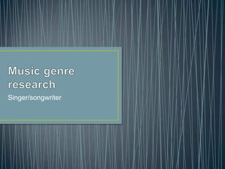 Music video genre research | PPT